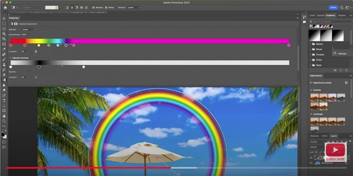 How To Use Photoshop's New Gradients - Plus Make A Rainbow On Your Way ...